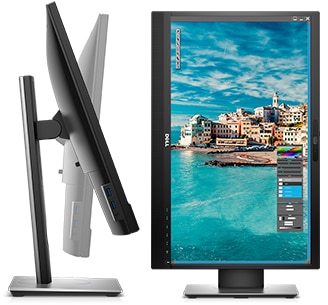 DELL P2418HZM 23.8 6MS 1920x1080 VGA/HDMI/DP VESA PIVOT SİYAH LED MONITOR
